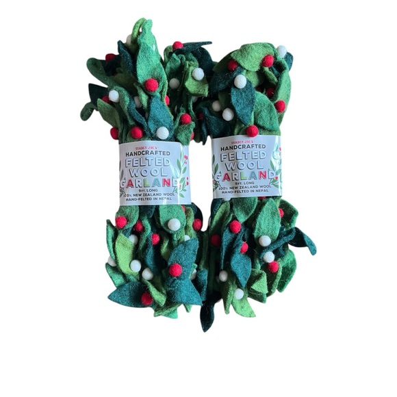 trader joe’s | Holiday | Trader Joes Handcrafted Felted Wool Garland ...